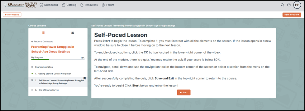 New KIT Academy User Interface (January 2026) – Kids Included Together